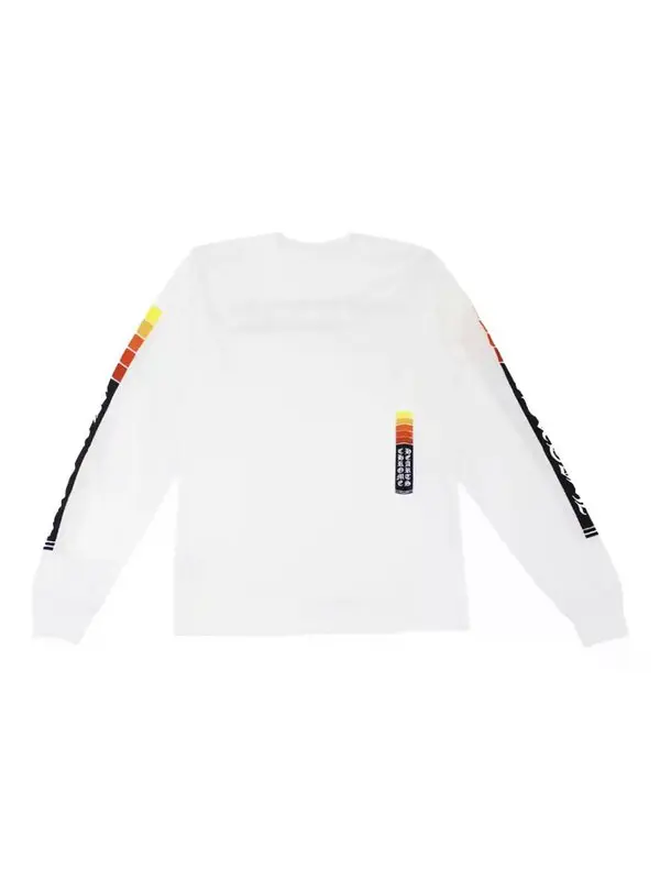 Chrome Hearts Gradient Script Logo Long-sleeve T-shirt - White