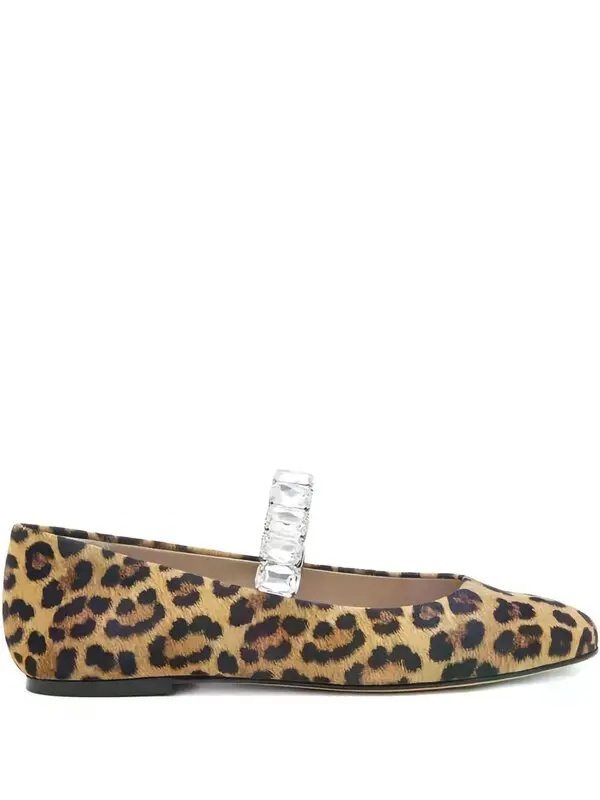 Casadei Leopard-print Ballerina Flats