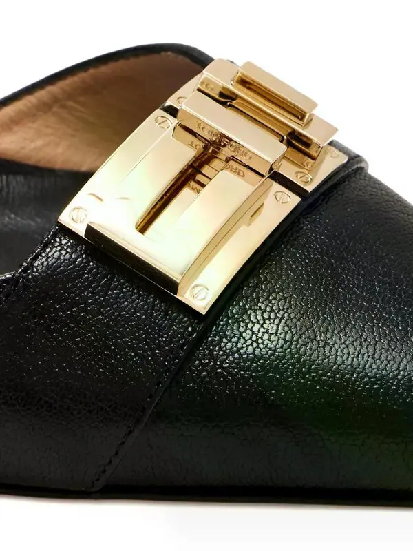 TOM FORD 105mm Buckle Leather Pumps