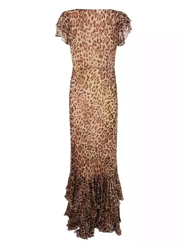 Rixo Mila Leopard-print Dress - Brown