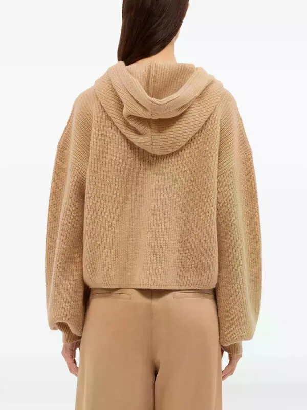 MSGM Cable Knit Hooded Sweater