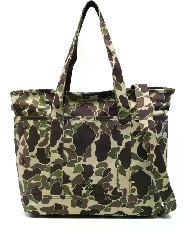 Carhartt Work In Progress Camouflage Print Tote - Green