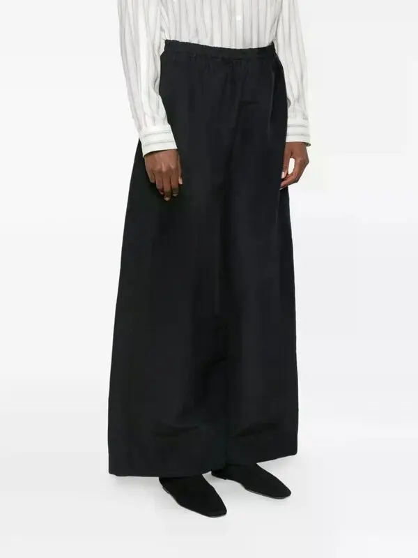 THE ROW Silk Wide-leg Trousers