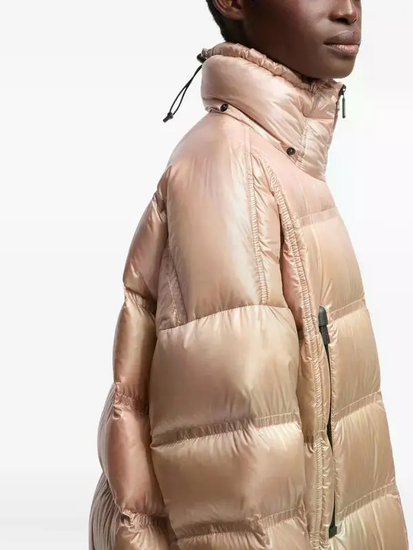Moncler Rochelairs Quilted Hooded Coat - Pink