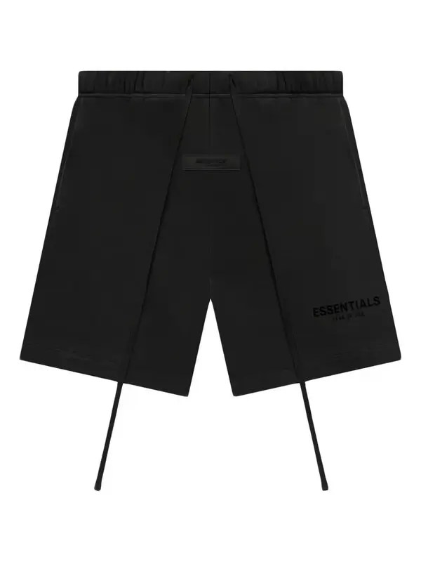 Fear Of God Logo Track Shorts - Black