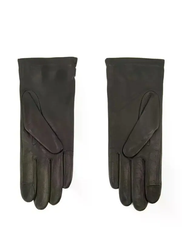 Ami Heart-buckle Leather Gloves