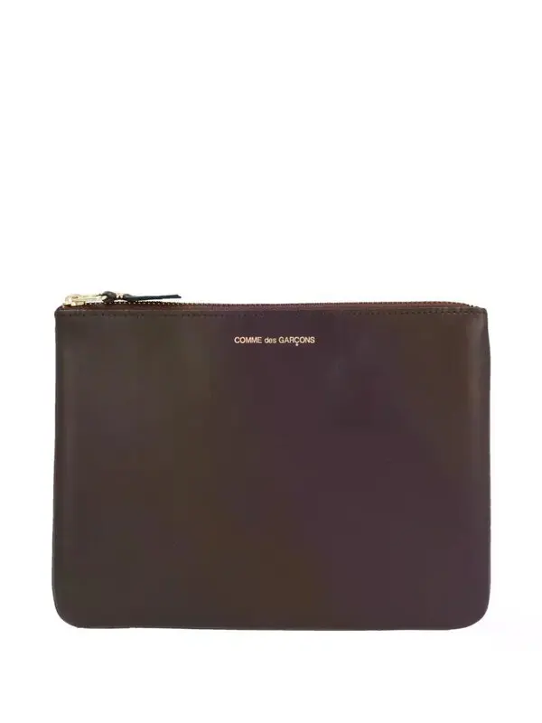 Comme Des Garçons Embossed Wallet - Brown