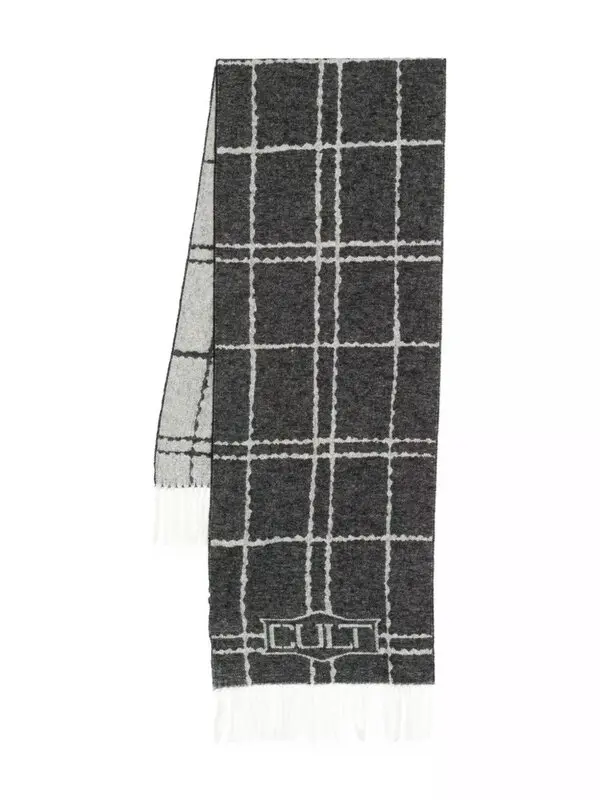 CULT Checked Scarf - Black