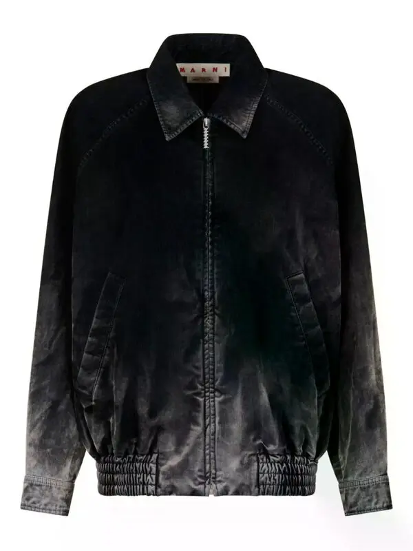 Marni Washed Zip-up Bomber Jacket