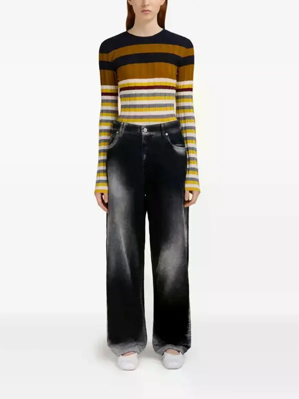 Marni Faded Wide-leg Jeans