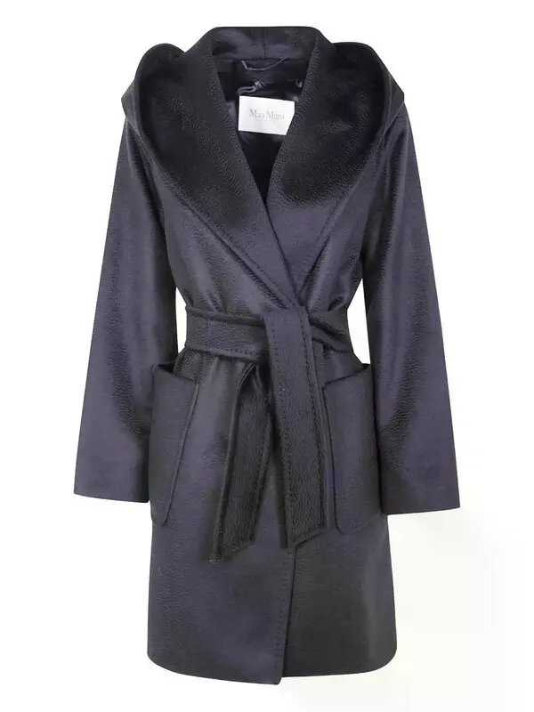 Max Mara Rialto Hooded Belted Coat