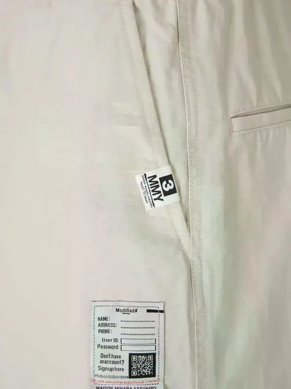 Mihara Yasuhiro Logo-patch Cotton Trousers