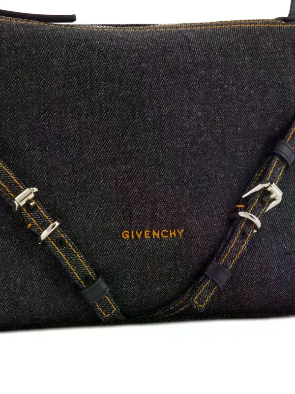 Givenchy Mini Voyou Denim Shoulder Bag - Blue