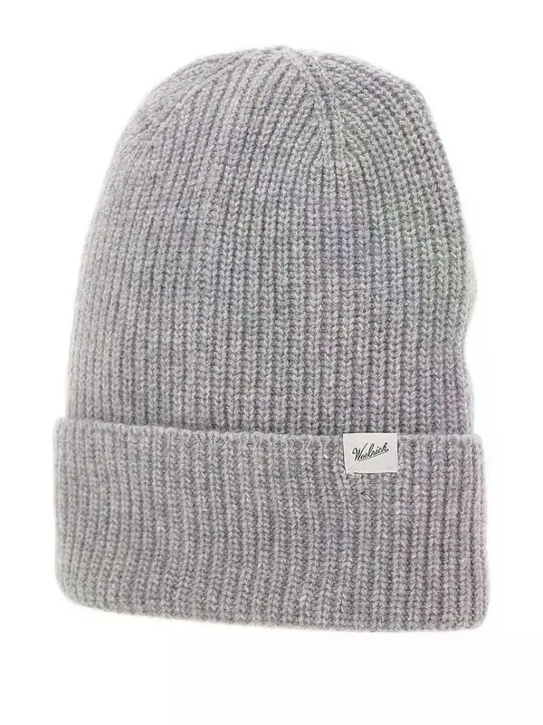 Woolrich Ribbed Beanie - Grey