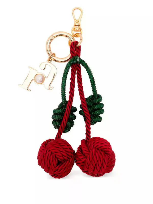 Rosantica Cherry-motif Keyring - Red