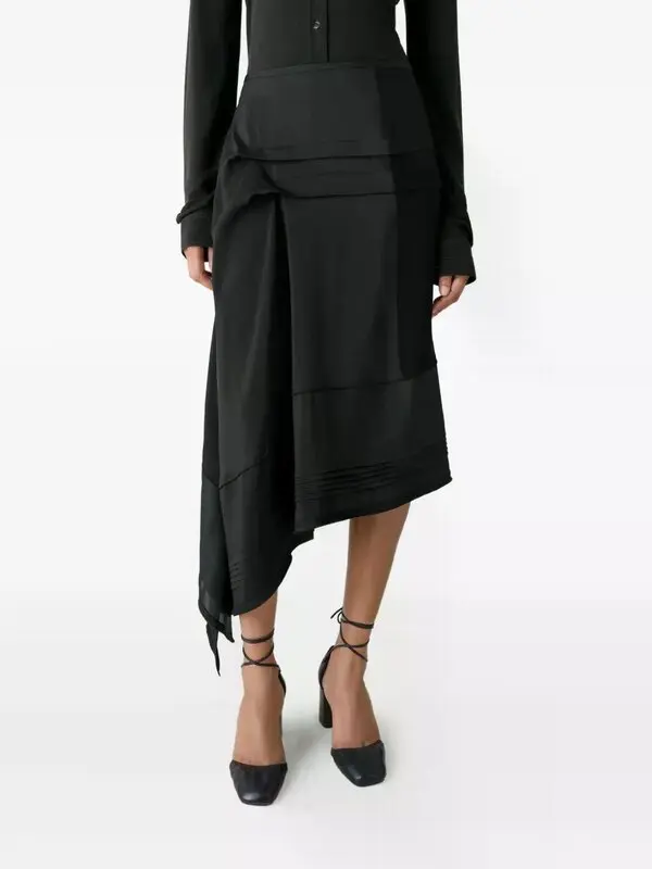 LEMAIRE Pleated Asymmetric Skirt