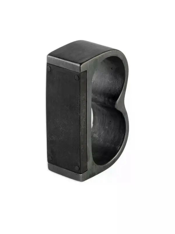 PARTS OF FOUR Plate Double Ring - Silver