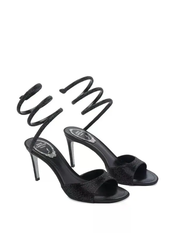Rene Caovilla 100mm Crystal-embellished Heeled Sandals