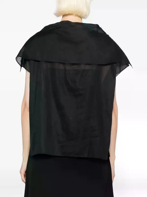 JIL SANDER Cotton Caped Top