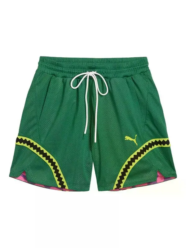 PUMA X Teenage Mutant Ninja Turtles Elasticated-waistband Shorts - Green