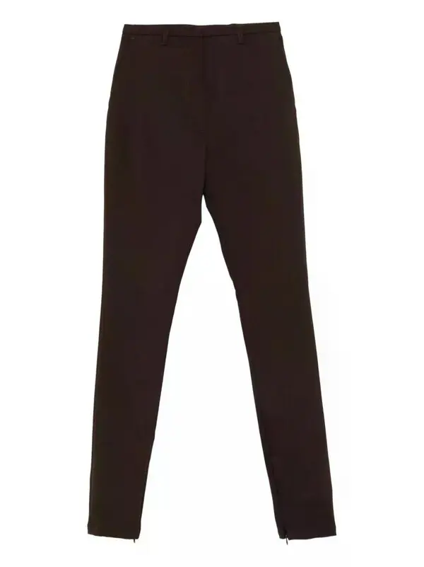 THELATEST Zip-detail Trousers - Brown