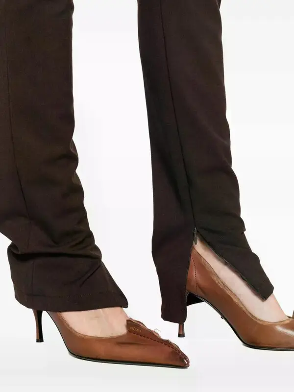 THELATEST Zip-detail Trousers - Brown