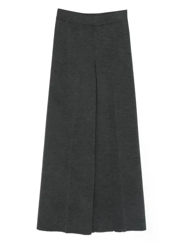 GRAN SASSO Wool Wide-leg Trousers