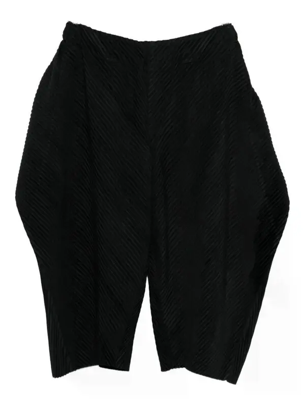 Issey Miyake Cropped Wide-leg Trousers