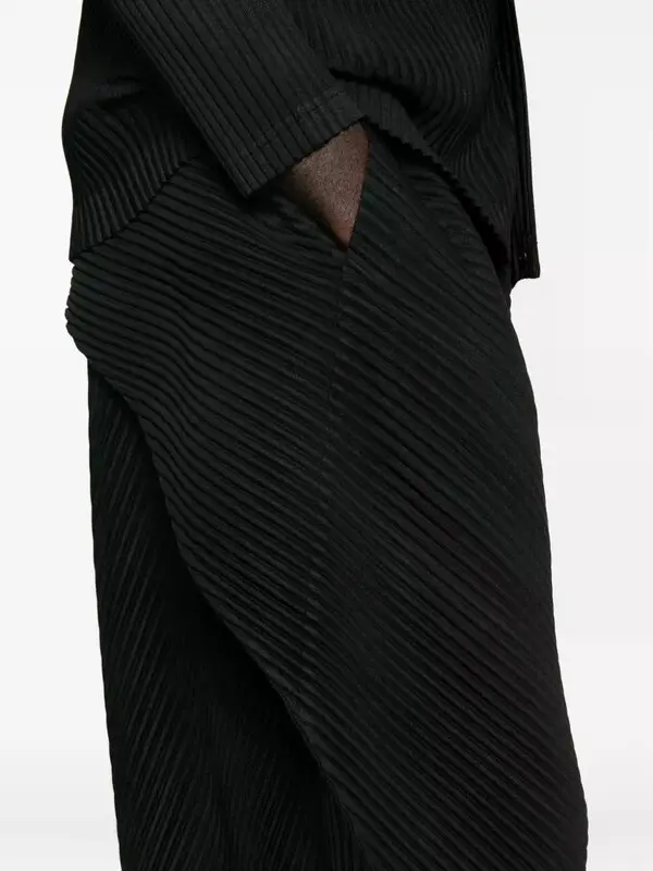 Issey Miyake Cropped Wide-leg Trousers