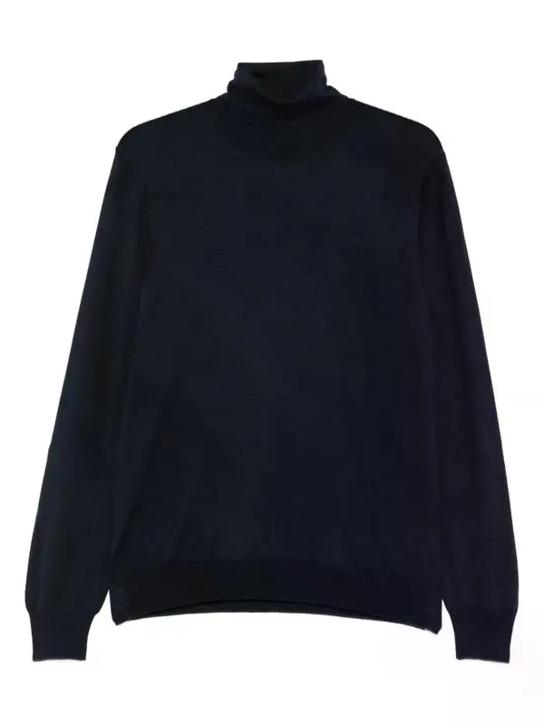 GIUUNO Roll-neck Sweater - Blue