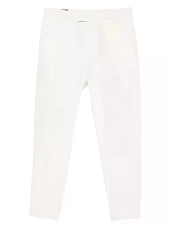 HOSIO Pressed-crease Trousers - Neutrals
