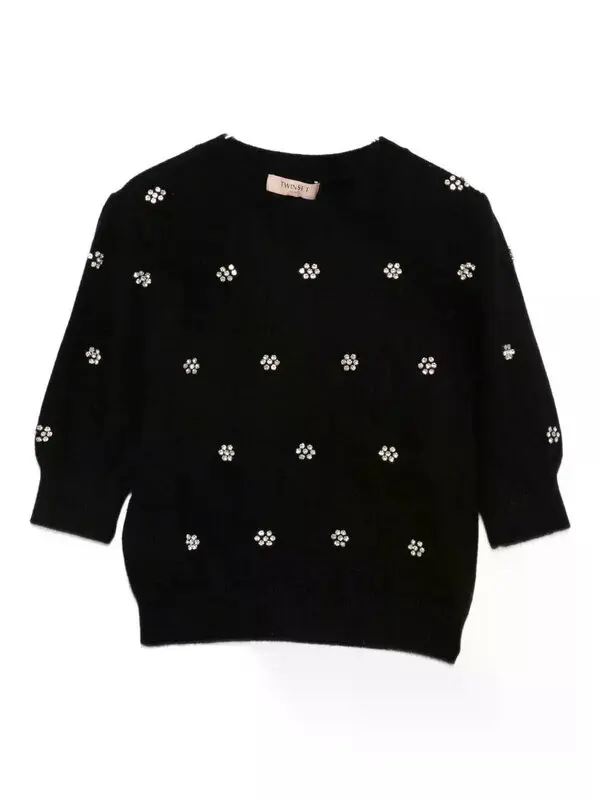 TWINSET Crystal-embellished Sweater
