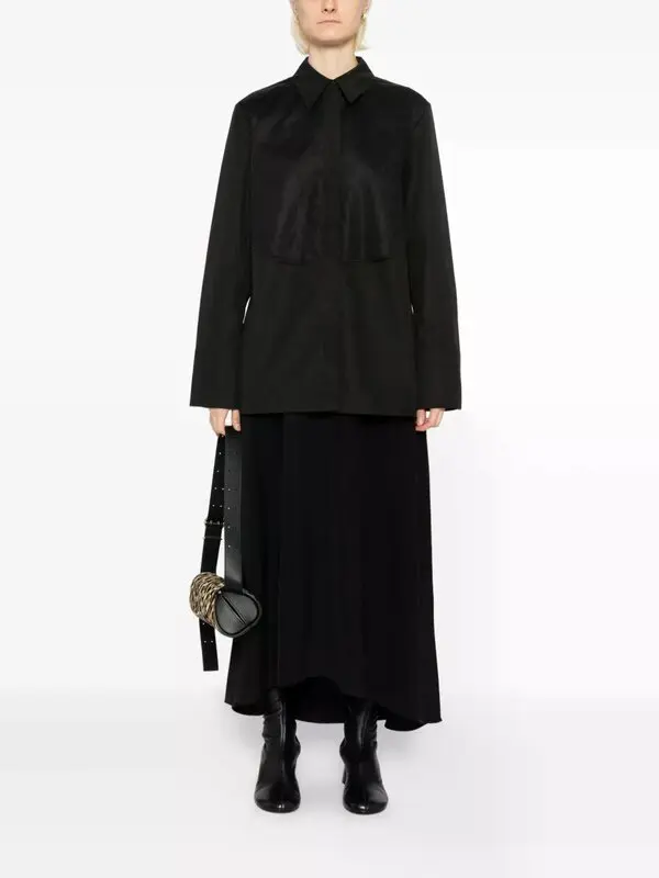 JIL SANDER Cotton Shirt - Black