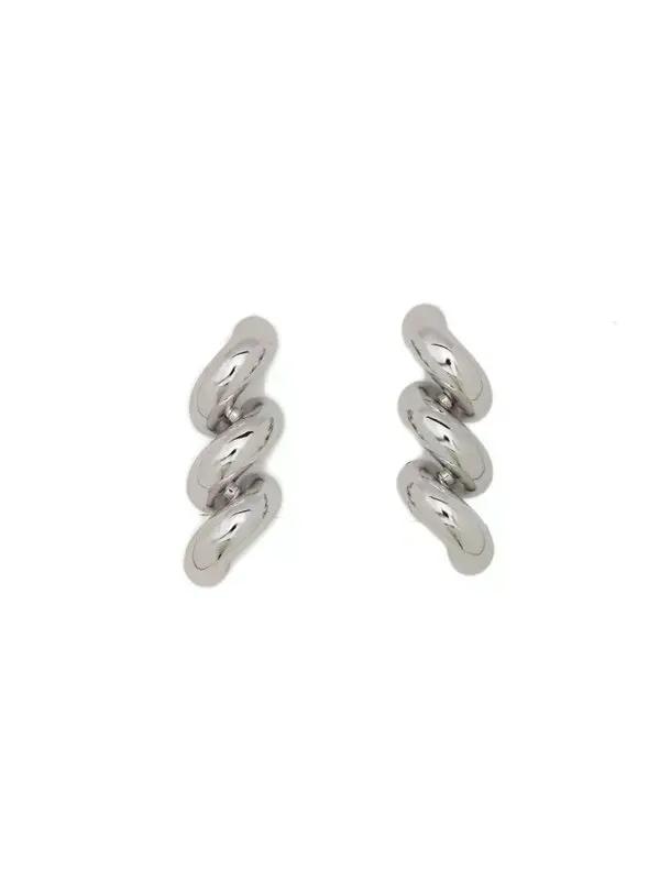 Eddie Borgo Rope Drop Earrings - Silver
