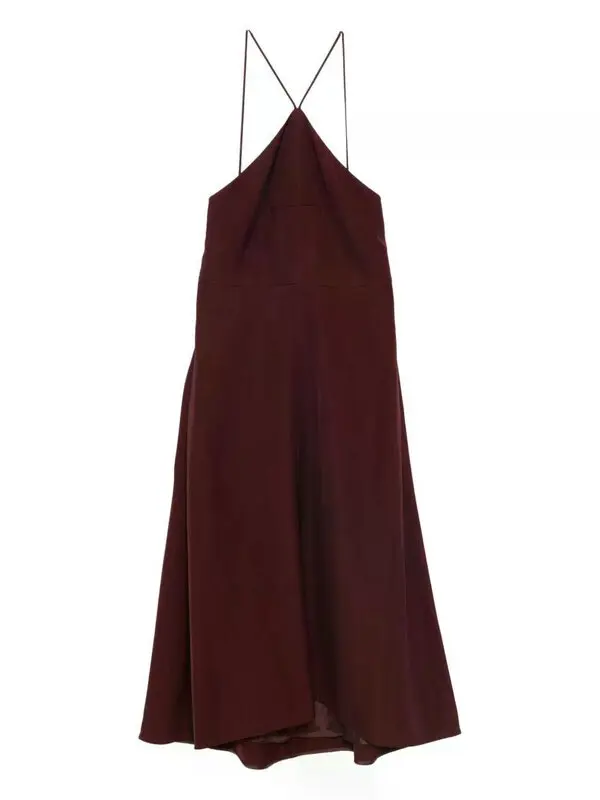 JIL SANDER Halter-neck Dress - Red