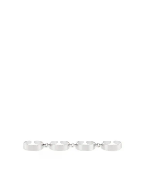 COURREGES Four-finger Articulated Ring - Silver