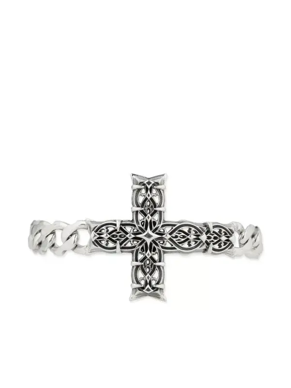 Emanuele Bicocchi Large Edge Notre-dame Bracelet - Silver