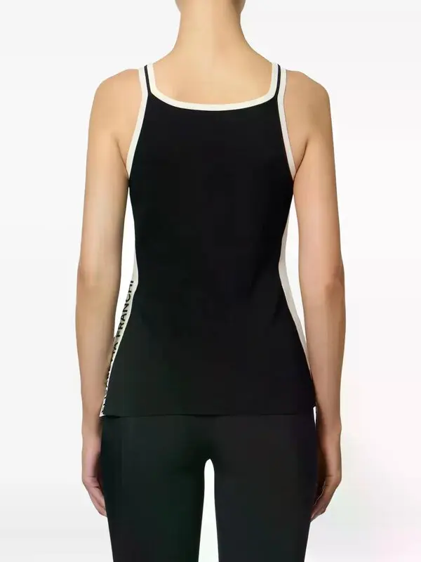 Elisabetta Franchi Logo-detail Top With Shiny Band