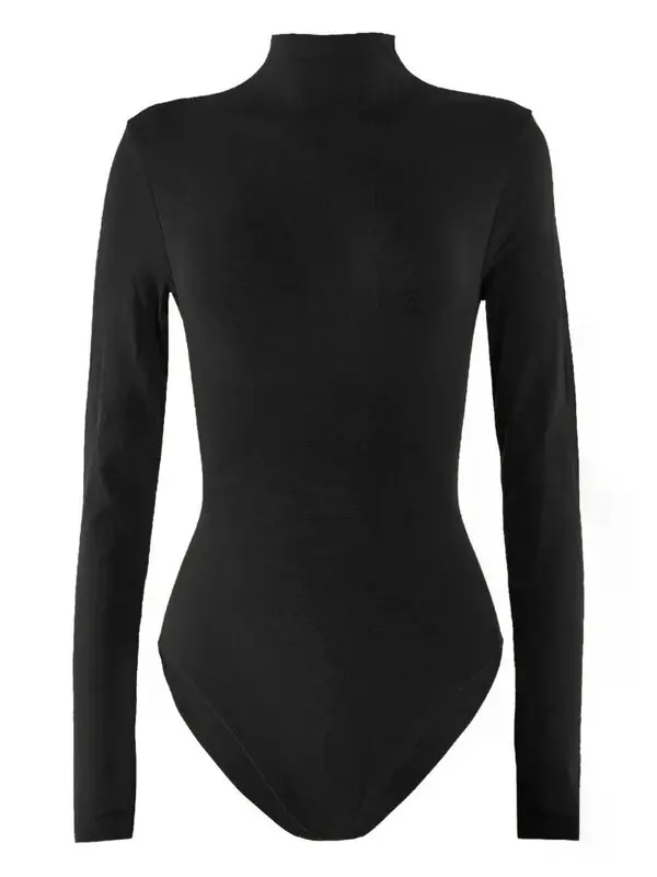 Wolford High-neck Long-sleeve Bodysuit - Black