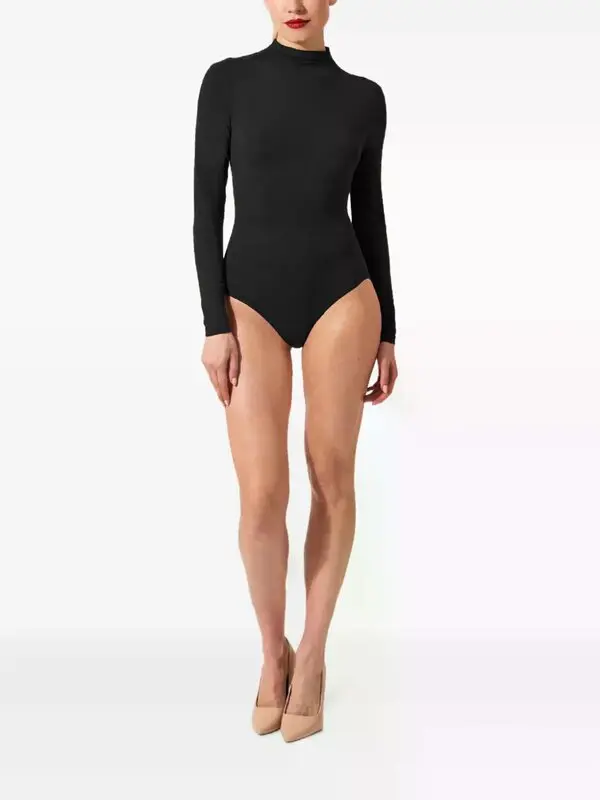 Wolford High-neck Long-sleeve Bodysuit - Black