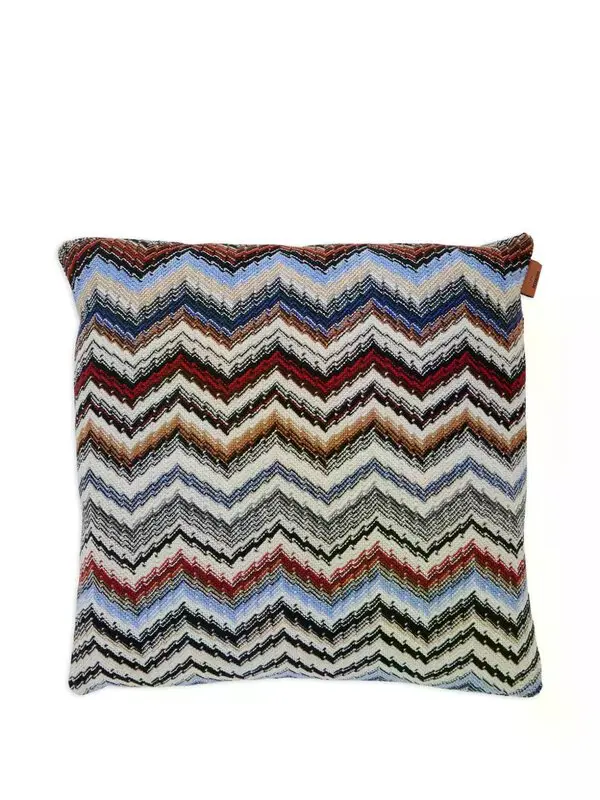 Missoni Zigzag-pattern Cushion - White