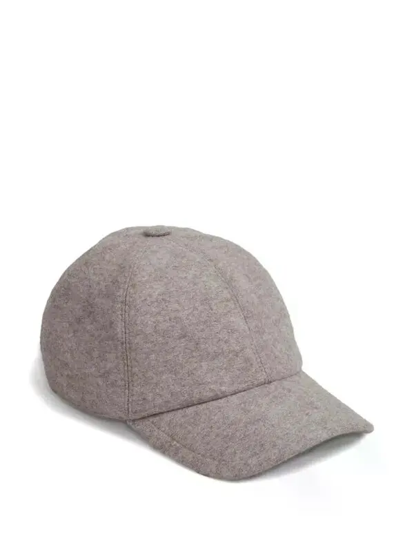 Fedeli Land Cashmere Buttoned Hat - Grey