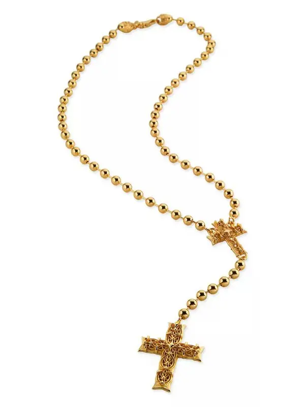 Emanuele Bicocchi Notre-dame Rosary Necklace - Gold