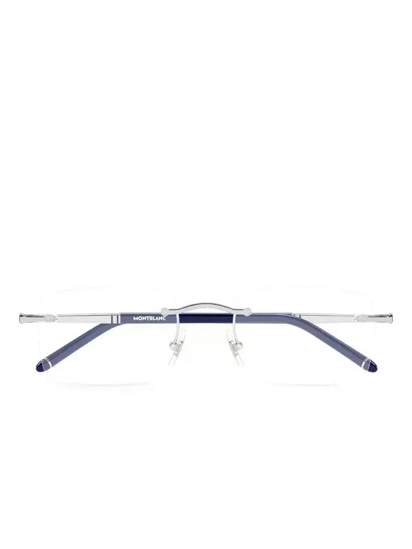Montblanc Rectangle Eyeglasses - Silver