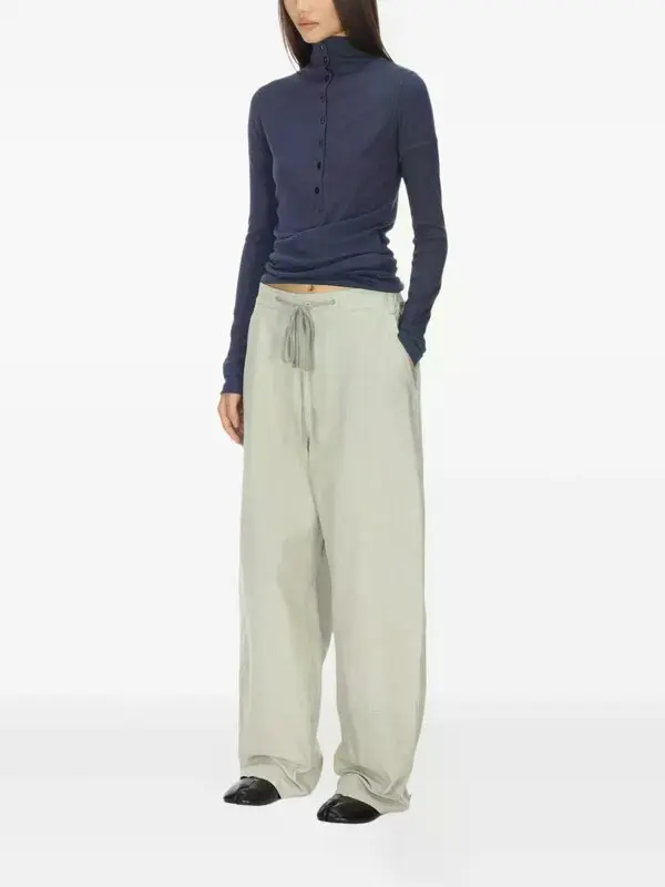 Low Classic Button Wrap T-Shirt In Blue - 37% Off | Editorialist