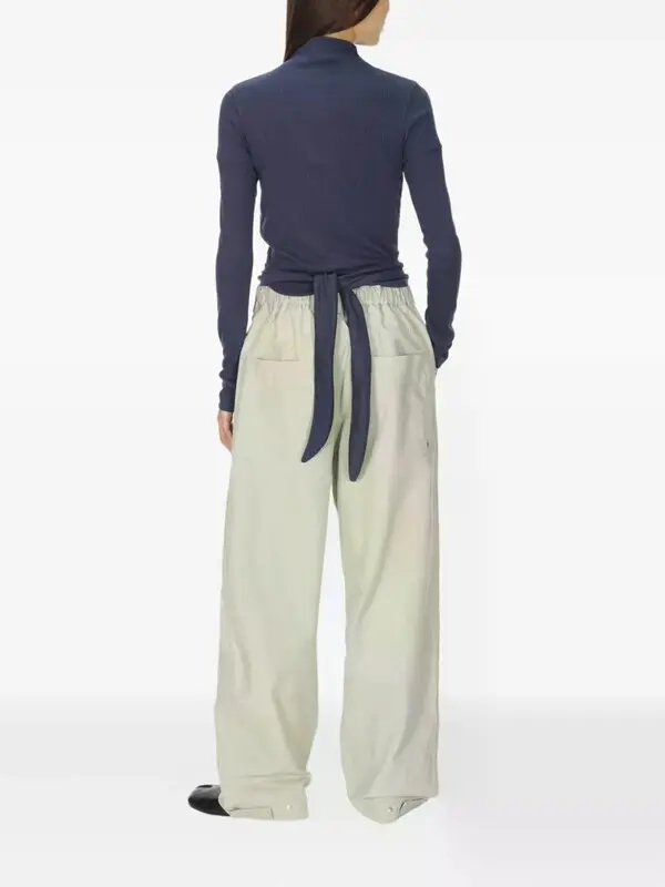 Low Classic Button Wrap T-Shirt In Blue - 37% Off | Editorialist