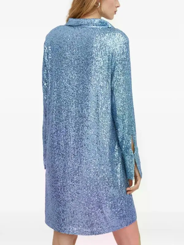 Day Birger Et Mikkelsen Sequin-embellished Mini Dress With Collar