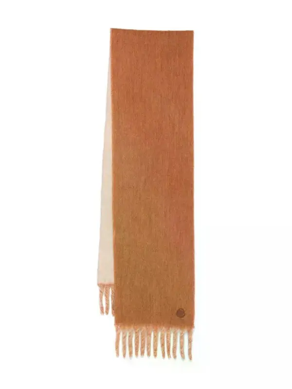 Moncler Fringed Scarf - Brown