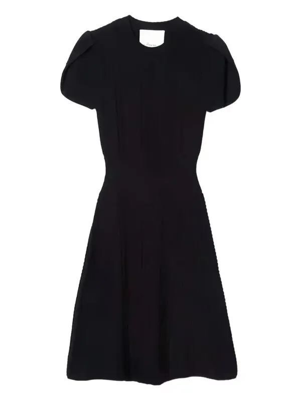 Cable-knit Mini Dress - Black