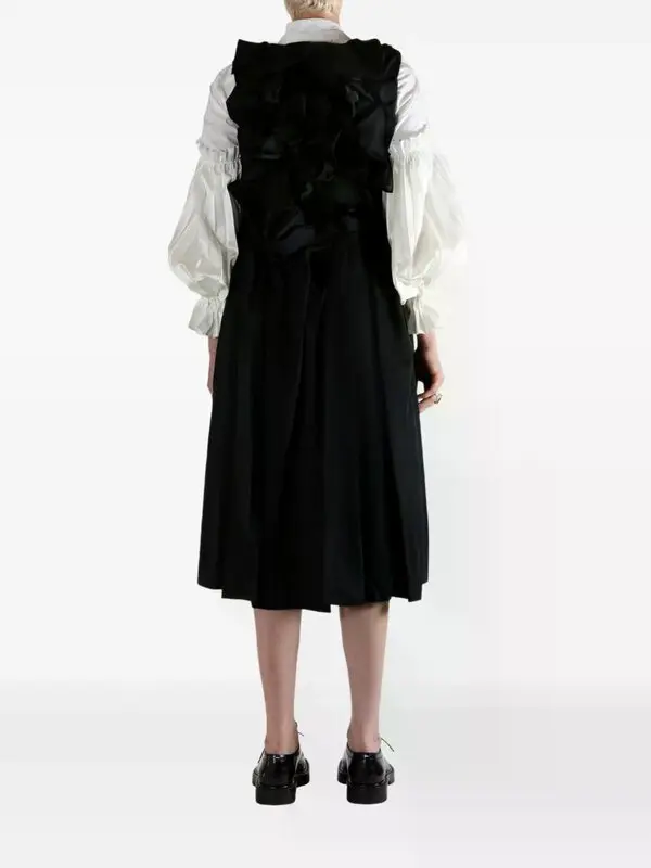 Comme Des Garçons Wool Midi Dress